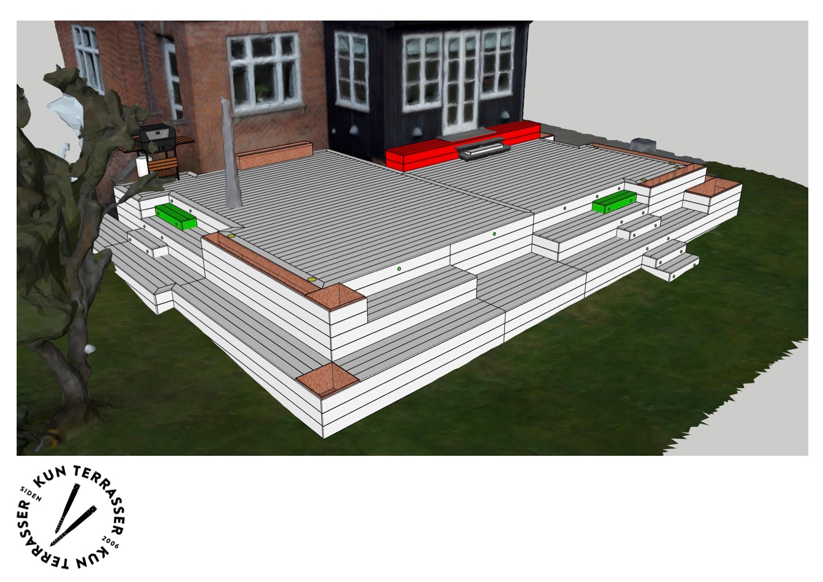 Design- og byggeproces hos Kun Terrasser